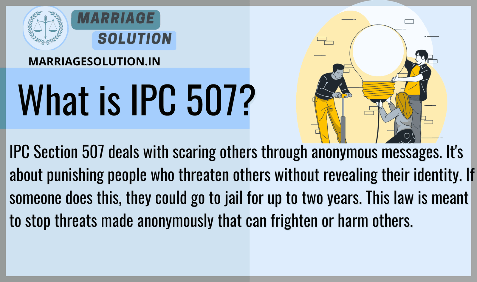 507 IPC - MarriageSolution.in: Reliable Legal Partner